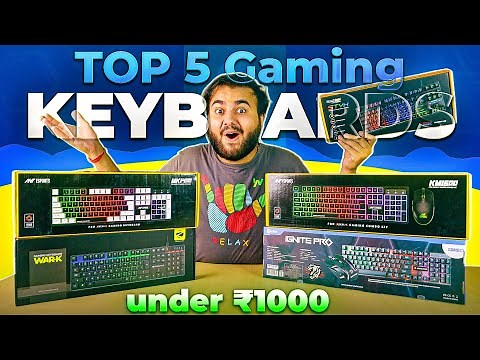 TOP 5 Best Gaming Keyboards and KB Mouse Combo under ₹1000/- 🤯 | 2023