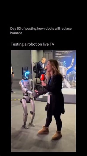 Explaining Robotics on Instagram: "Follow @explain.robotics to learn everything about the latest advancements in robotics one post at a time 🧠🔥 Testing a robot on live television turns engineering into a public performance, where every movement is magnified and every mistake is visible. The robot is no longer just a machine in a lab; it becomes a symbol of human ingenuity, carrying the expectations of its creators and the curiosity of millions of viewers watching in real time. This setting add