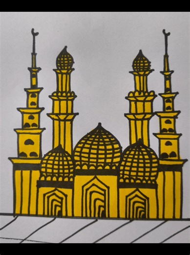How to Draw a Masjid: Step-by-Step Tutorial