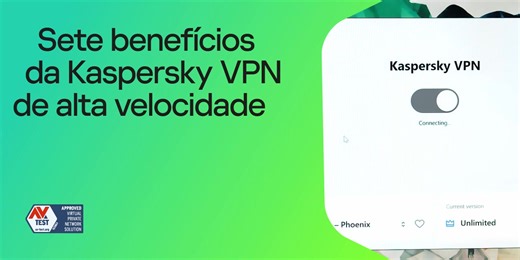 Testes recentes comprovaram: a eficiência do Kaspersky VPN garante maior velocidade de carregamento para conexões internacionais, com um aumento impressionante de 355%. Sabia que esse desempenho rendeu à plataforma o "Oscar" da AV-TEST por velocidade e performance? Saiba mais aqui 👉 https://kas.pr/1bhr | Kaspersky