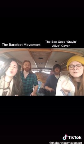 The Bee Gees “Stayin’ Alive” Acapella Cover | Carcapella Challenge