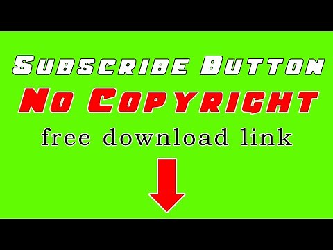 20 Green Screen Animated Subscribe Button No Copyright Free to Use | The Koolee