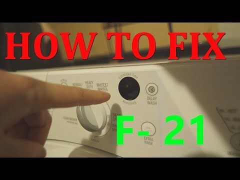 F21 Error on Whirlpool Duet Sport Washing Machine