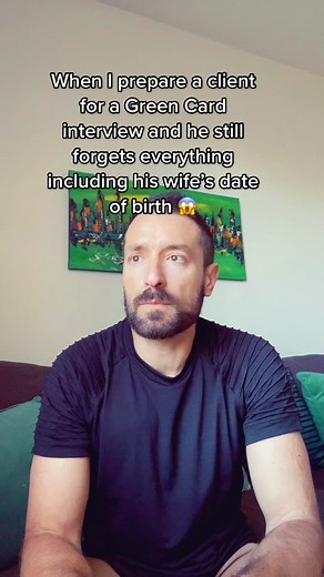 It’s ok to be nervous. Many clients get nervous at the actual Green Card interview. Just be honest with the officer and say I don’t remember instead of guessing.