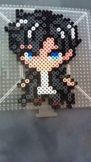 Solo Leveling Perler Bead Keychain 🖤