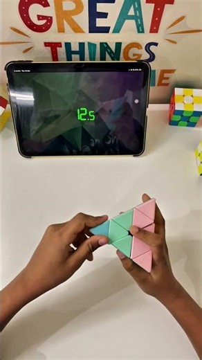 Fast Pyraminx solve in under 15 seconds!🔥🔺⏱️ #pyraminx #speedcubing #speedcube #shorts