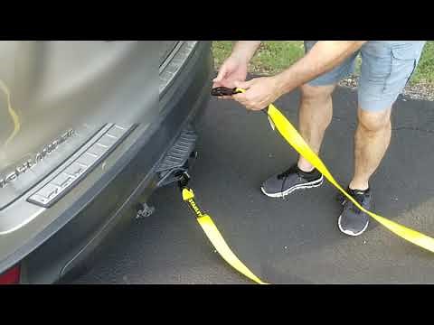How to use Stanley 9000 pound tow strap