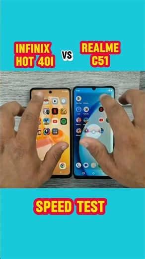 Which budget king is faster? The results are in. ⚡· Hot 40i vs C51: One is clearly quicker. 👀#shorts