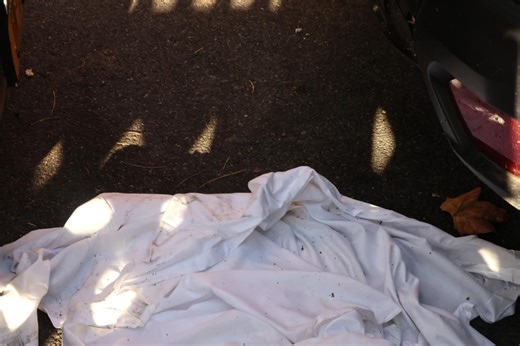 Apparent homless man lights himself on fire outside NYC church as horrified witnesses look on: police