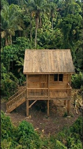 Real Tree House Construction Timelapse | Built by Hand Step by Step