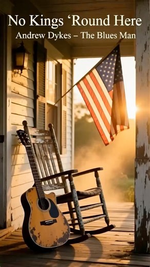This one’s for the ones who built this country with their hands, their prayers, and their hope. No crowns. No thrones. Just everyday people standing together. We don’t bow, we rise. 🎵 “No Kings Round Here” #AndrewDykesTheBluesMan #NoKingsRoundHere #Bluesline #SoulBlues #WeThePeople | Andrew Dykes