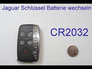 How do you replace the battery of the Jaguar F-Pace remote control?