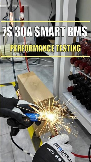 How to Perform Overcurrent and Short-Circuit BMS TEST on a 7S 30A Smart BMS#ayaabms #smartbms
