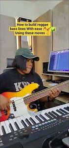 How to build reggae bass lines With ease 🔥🎸✅ Using these moves 👌 #shorts #bassguitar #reggae
