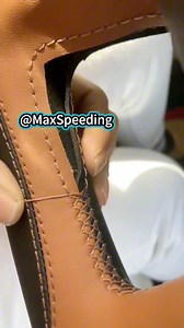 543K views · 2.7K reactions | DIY repair that looks like a luxury upgrade  #cars #automobile #truck #InteriorDesign #modified #stitch #sewing #steeringwheelcover #tutorial #enjoy #satisfying #handmade #diy #leather #wrap | MaxSpeeding | Facebook