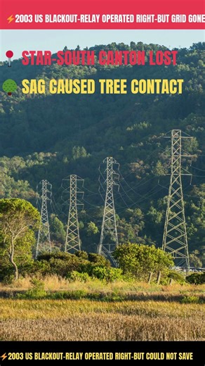 ⚡2003 US BLACKOUT-Ohio Relays Operated Correctly-But Accelerated the Collapsed#GridMind#2003Blackout