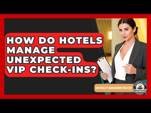 How Do Hotels Manage Unexpected VIP Check-ins? - Hospitality Management Mastery