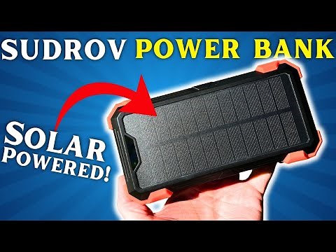 UNBOXING and REVIEW of SUDROV Solar Power Bank w33a Wireless Charger 42800mAh