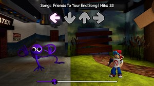 Purple Rainbow Friends FNF Mod