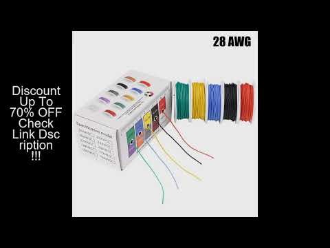 28 AWG Stranded Electrical Wire 28 Gauge Tinned Copper Wires Flexible Silicone Electric Hookup Wire