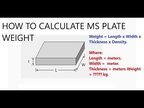 How to calculate MS plate Weight | Weight Calculation Easy Formula