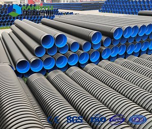 [Hot Item] 1200mm 6 Inch Sn4 Sn8 Plastic HDPE Double Wall Corrugated Sewer Bellows Drainage Pipe Price