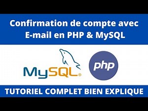 TUTO PHP - Confirmation de Compte par mail