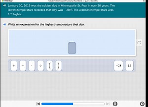 I-ReadySolve Problems with Rational Numbers - Quiz - Level G... | Filo