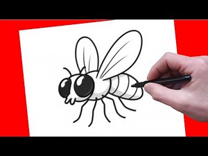 How to Draw a Fly | Easy Step-by-Step Drawing tutorial for beginners!