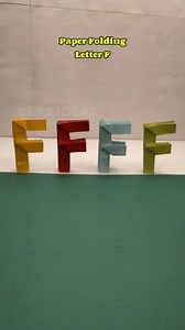 Origami Alphabet Letter F | Fold with Focus #diy #origami #reelschallenge #fbreelsfypシ゚ #papercrafts #letterF #OrigamiAlphabet | Gess Ideas