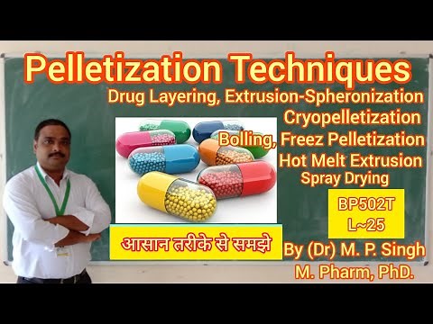 Pelletization Techniques | Pharmaceutical Pellets | Industrial Pharmacy | BP502T | L~25