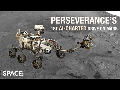 Perseverance rover's 1st AI-charted drive on Mars time-lapsed