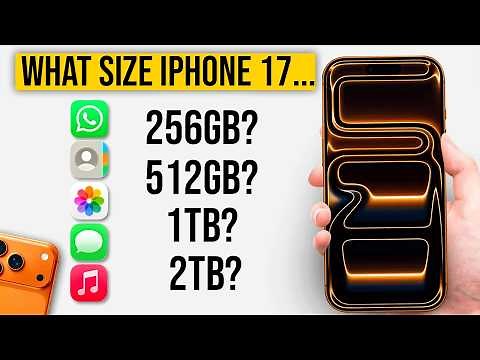 Get the RIGHT iPhone 17 Storage Size in UNDER 10 Minutes!