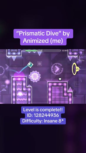 Well here it is, my second level that I expect to get rated (HOPEFULLY FEATURED🙏) with deco and gp that im really happy with. I want to thank @DuckNgl who has been helping and motivating me to create and is genuinely my biggest inspiration. I hope you guys enjoy the level, and I’ll let you guys know when its rated :) #geometrydash @「 ✦ jyhir ✦ 」 @Timmy @lunatic,,,, @RIFF6095 @EdwardUK @hex @straw @Sebby @snogles @deucey @A @『𝙞𝙣𝙫𝙞𝙣𝙫𝙫𝙫𝙫🇱🇻』 @Cash @Deathrange @Drakanja the Goat @HyperCom