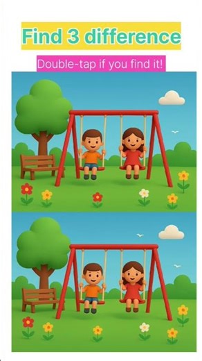 Spot the Difference Game | Kids Cartoon Puzzle | Can You Find All Changes?”