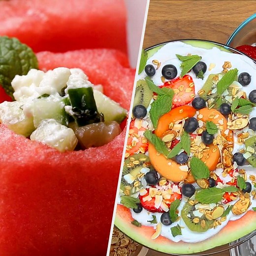 These watermelon recipes make the perfect summer treat 🍉 see and shop the recipe: https://tasty.co/buy/watermelon-dessert-pizza | Tasty