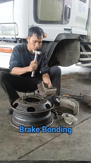 Brake bonding front.... #mechanicwork #Brakebonding #driver #mechanic #brakelining | Michael Morris Blog