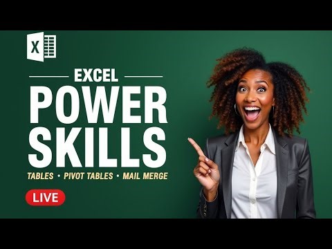 Excel Tables, Pivot Tables & Mail Merge Masterclass | Data Analysis Scholarship Training (Cohort 2)