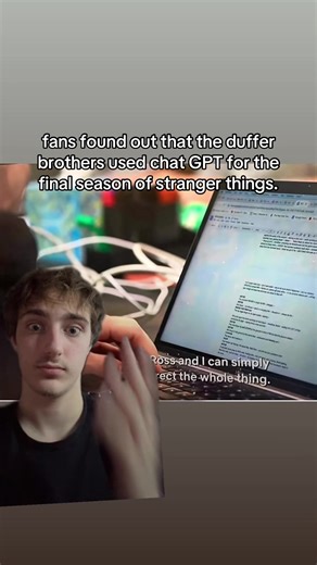 the duffer brothers allegedly used chat gpt to write the script for season 5 of stranger things. #greenscreen #strangerthings5 #dufferbrothers #chatgpt #trending
