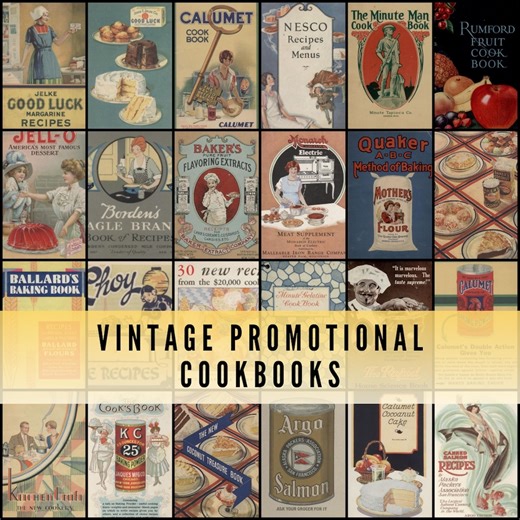 Vintage Cookbook PDF Bundle: 1920s-60s Retro Recipes & Food Ads (digital Download) - Etsy