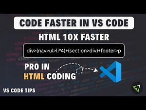 Code Faster in VS Code | Emmet Tutorial for HTML & CSS (Beginner to Pro in 2026 )