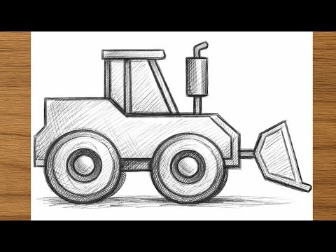 Step-by-Step Bulldozer Drawing for Beginners