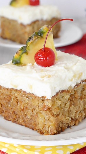 Craving some sunshine? Any time you want to brighten up your kitchen, give this homemade Pineapple Sunshine Cake a try. Packed with pineapple and topped with a fluffy pineapple frosting, this quick and easy sheet cake adds a tropical twist to your dinner parties, Easter brunch, potlucks, or just any time you want a slice of sunshine. #pineapplecake #springcake Recipe: https://www.imperialsugar.com/recipes/pineapple-sunshine-cake | Imperial Sugar
