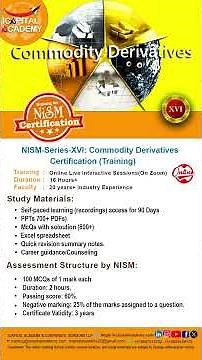 NISM-Series-XVI Commodity Derivatives Certification | ICAPITAL Academy