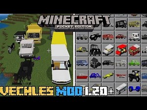 Vechles Mod For Minecraft PE 1.20+ | Simple Vechles Addon For MCPE🔥🔥