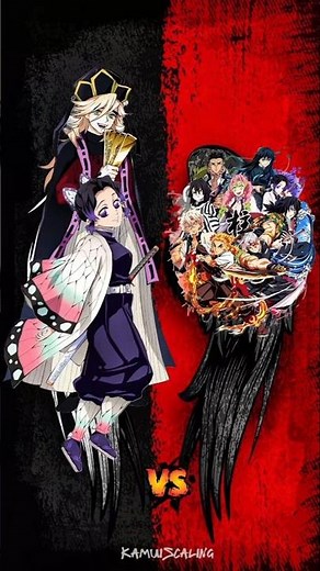 Douma & Shinobu vs All Hashira | Kokushibo & Muichiro vs Uppermoons 🔥 #anime #shorts