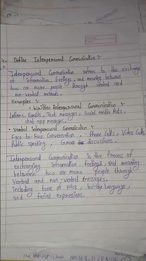 interpersonal communication