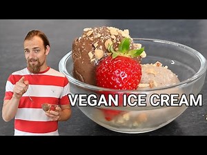 Vegan Ice Cream | How To Make Dairy Free Ice Cream - Peanut Butter And Chocolate Flavored
