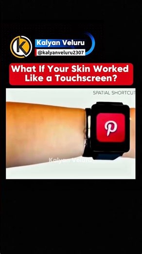 What If Your Skin Worked Like a Touchscreen? #kalyanveluru