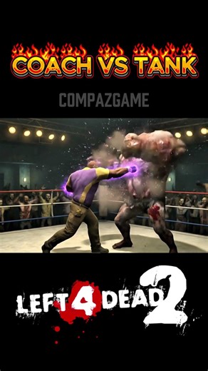 COACH VS TANK 🔥🍫💪 #left4dead2 #l4d2 #fypシ゚ #left4deadfans #gaming #left4dead #l4d2 #coach #ia